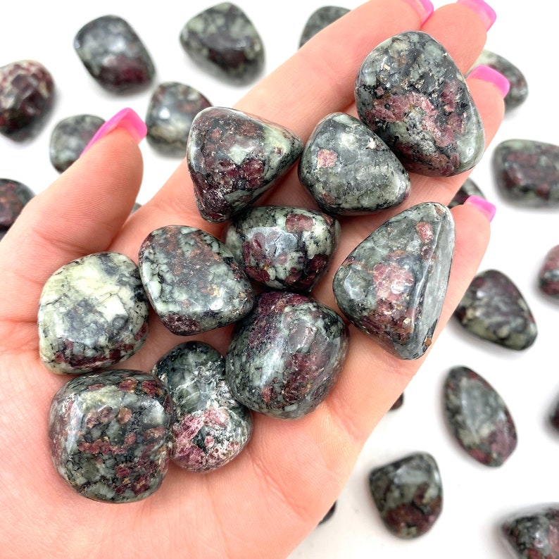Eudialyte Tumbled RARE Eudialyte Polished Eudialyte Healing - Etsy