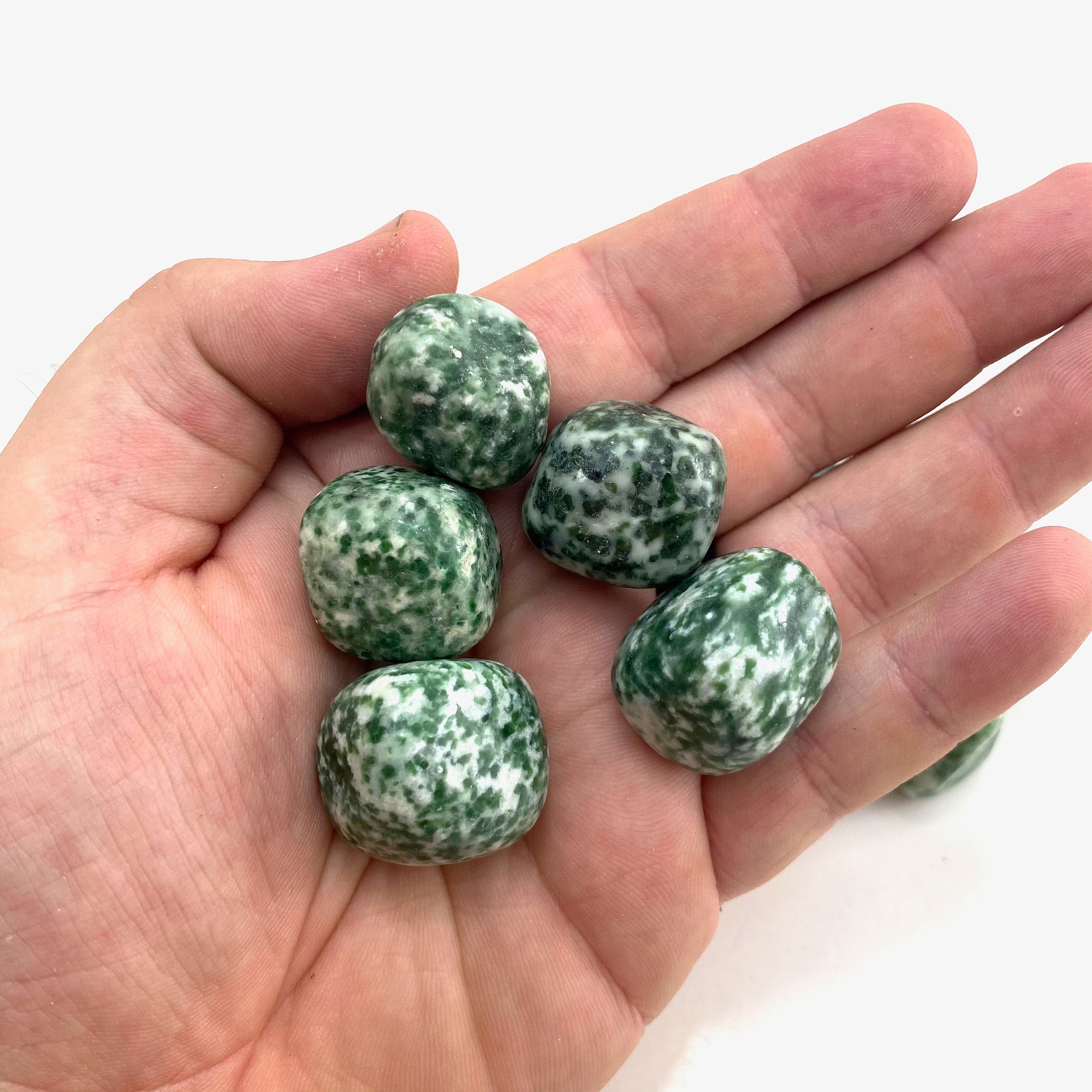 Spotted Green Jasper Spotted Jasper Green Jasper Spot | Etsy