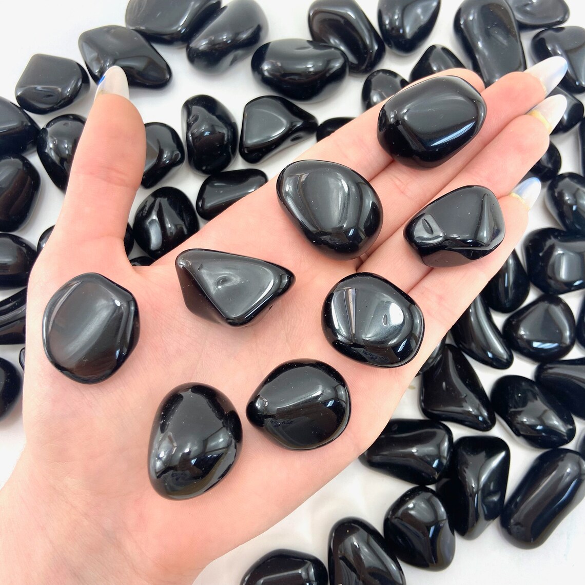Apache Tear Tumbled Stone, Tumbled Apache Tear, Apache Tear Tumble ...