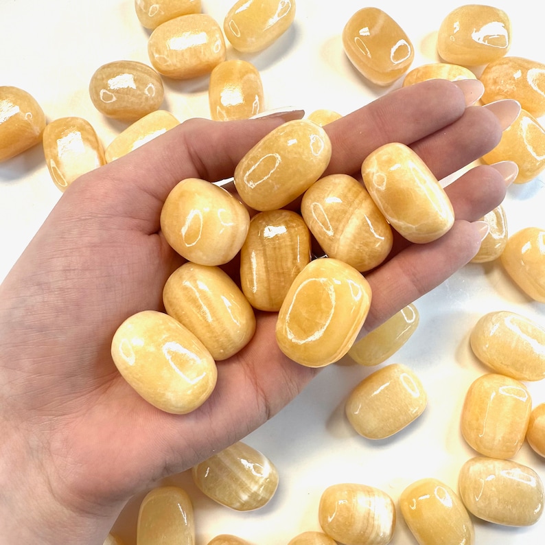 Orange Calcite Tumble, Tumbled Orange Calcite, Healing Orange Calcite ...