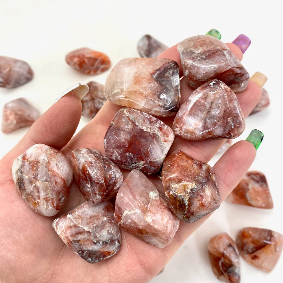 Fire Quartz Tumbled Stone, Tumbled Fire Quartz, Healing Fire Quartz ...