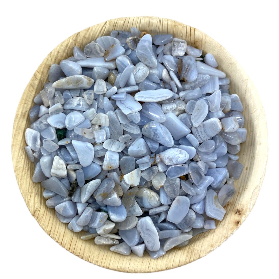 Blue Lace Agate Chips, 25 Grams of Blue Lace Agate, Small Blue Lace ...
