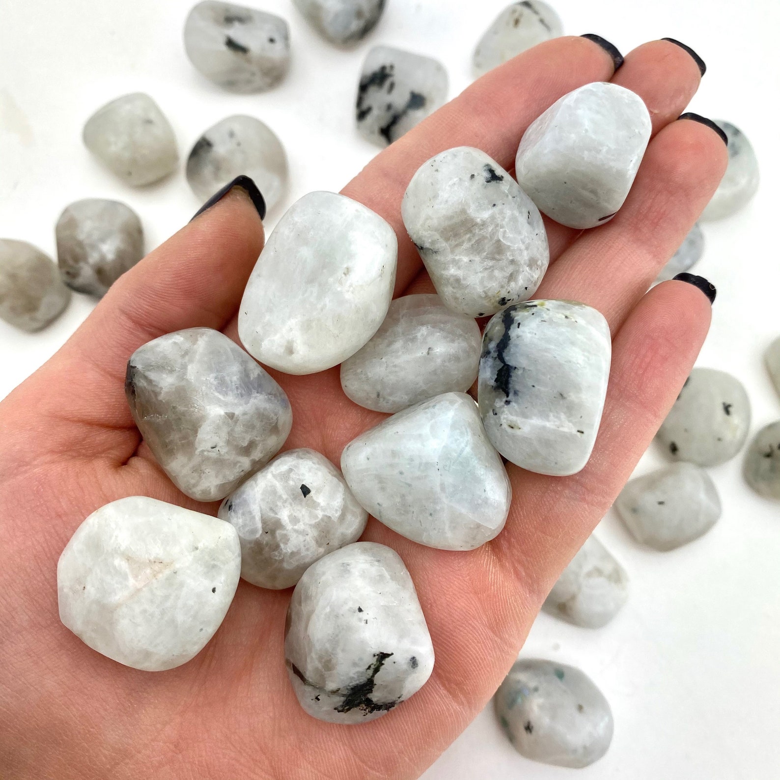 Rainbow Moonstone Tumble Tumbled Rainbow Moonstone Polished | Etsy