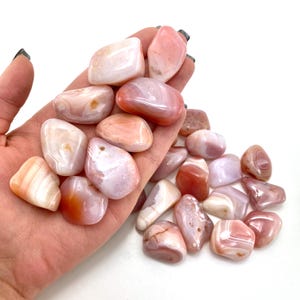 Apricot Agate, Tumbled Apricot Agate, Apricot Agate Pocket Stone, T-145 ...