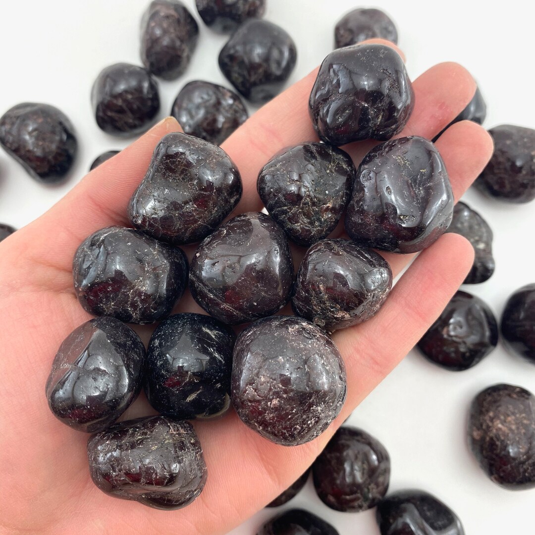 Garnet Tumbled Stone, Tumbled Garnet, Polished Garnet, Pocket Garnet ...