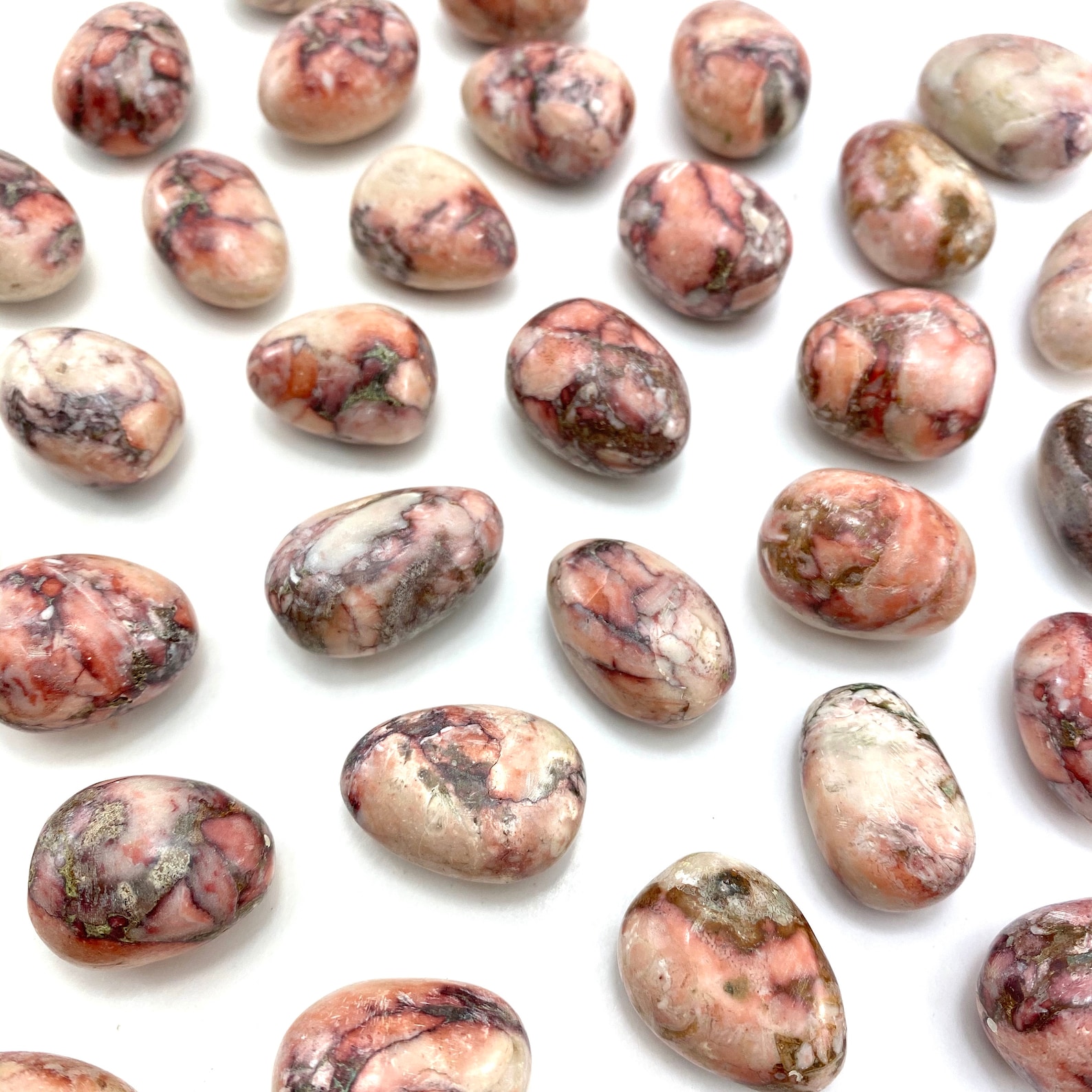 Pink Porcelain Jasper Tumbled Pink Jasper Porcelain Jasper - Etsy