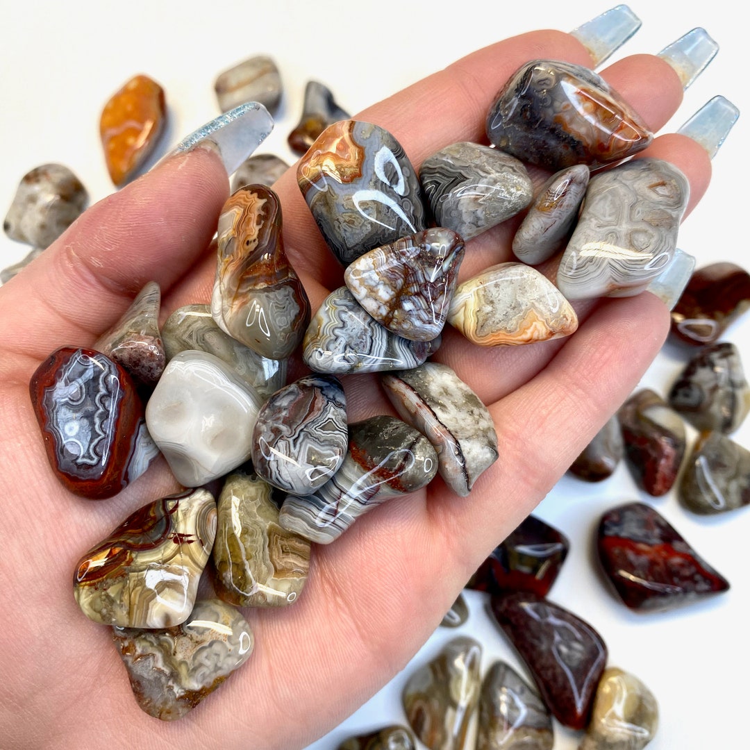 Small Crazy Lace Agate Tumble, Tumbled Crazy Lace Agate, Small Crazy ...
