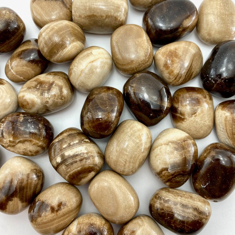 Coke Calcite Banded Brown Calcite Tumbled Calcite Brown - Etsy
