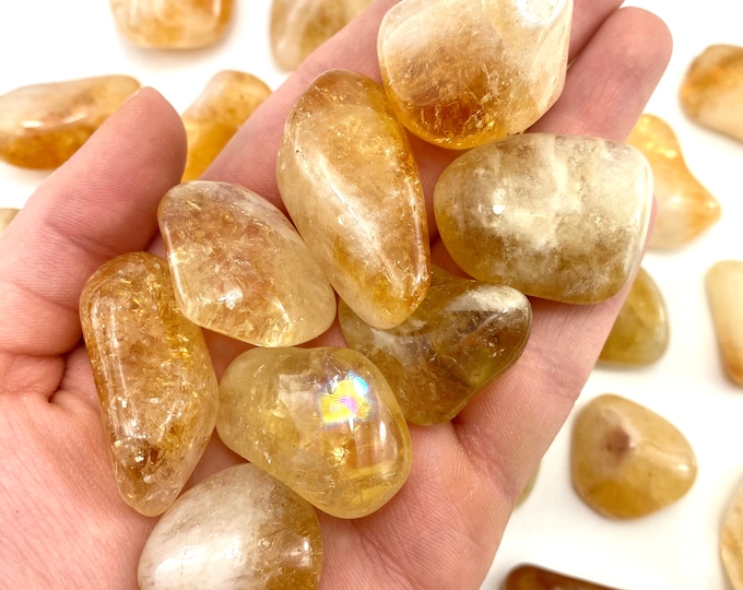 Citrine Tumbled Stone Tumbled Citrine Healing Citrine - Etsy