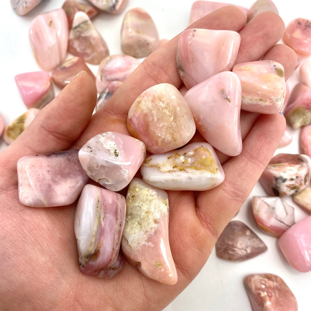 Pink Opal Tumble, Tumbled Pink Opal, Pink Opal Pocket Stone, T-132 - Etsy