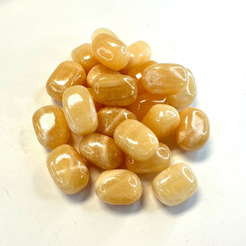 Orange Calcite Tumble, Tumbled Orange Calcite, Healing Orange Calcite ...