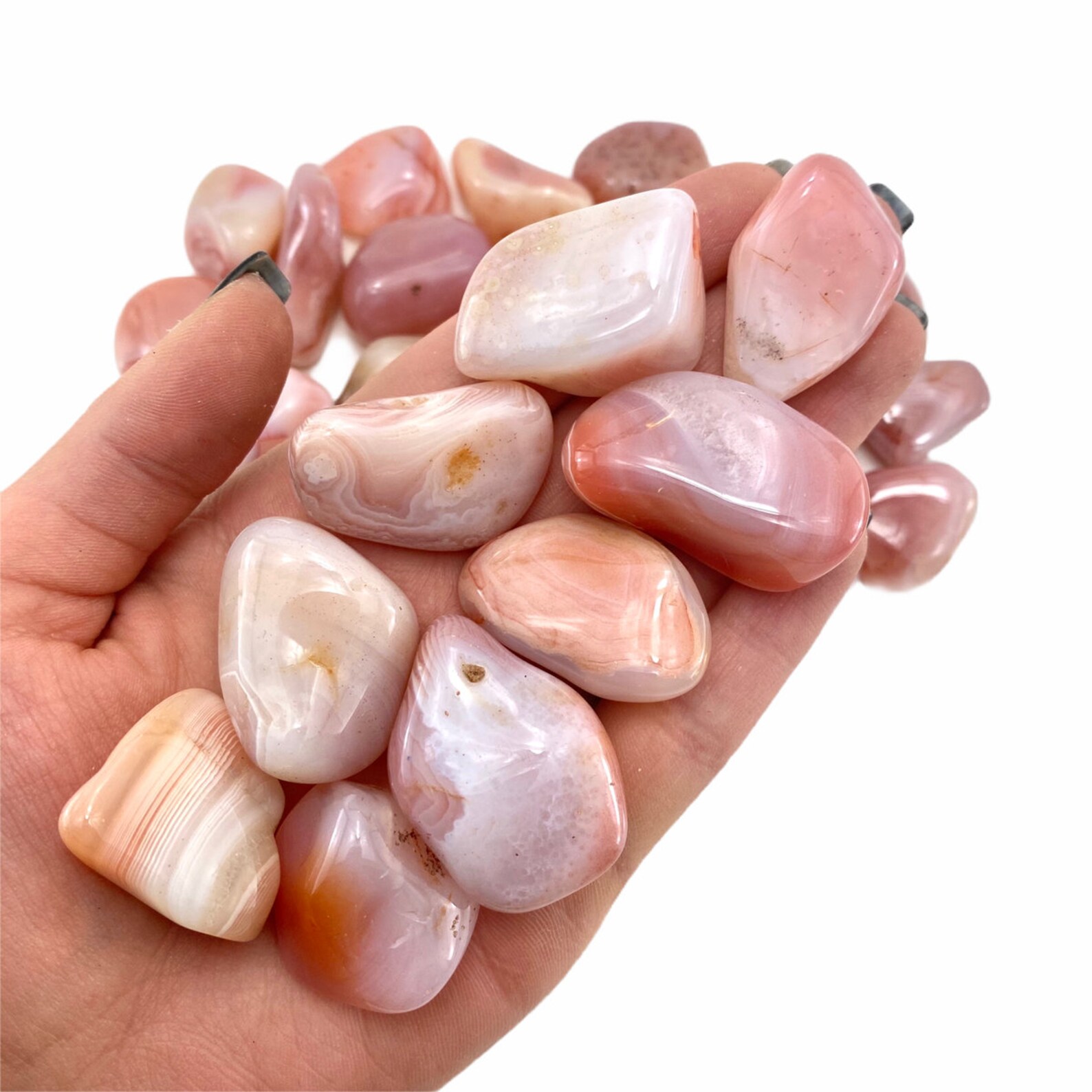 Apricot Agate Tumbled Apricot Agate Apricot Agate Pocket - Etsy