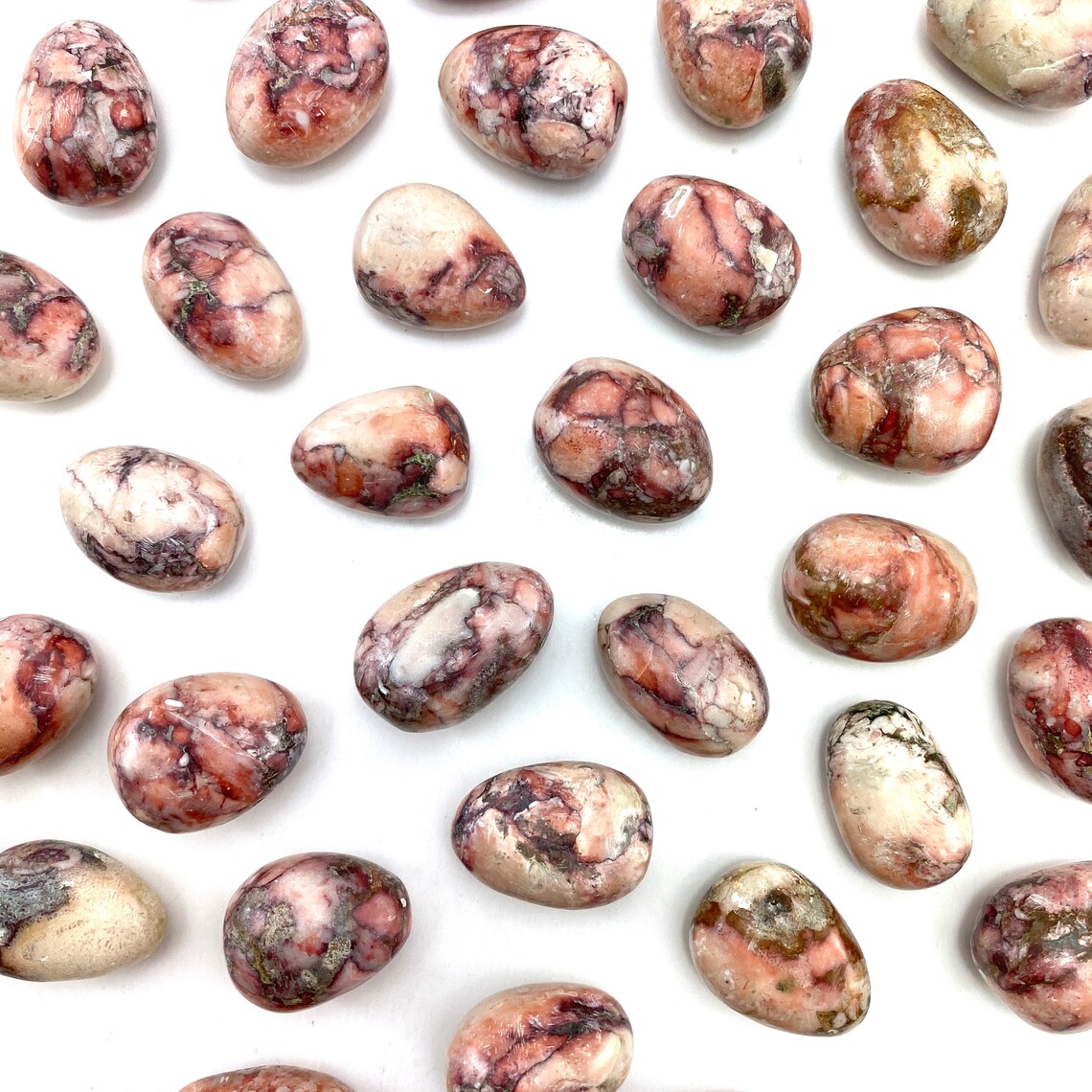 Pink Porcelain Jasper Tumbled Pink Jasper Porcelain Jasper - Etsy