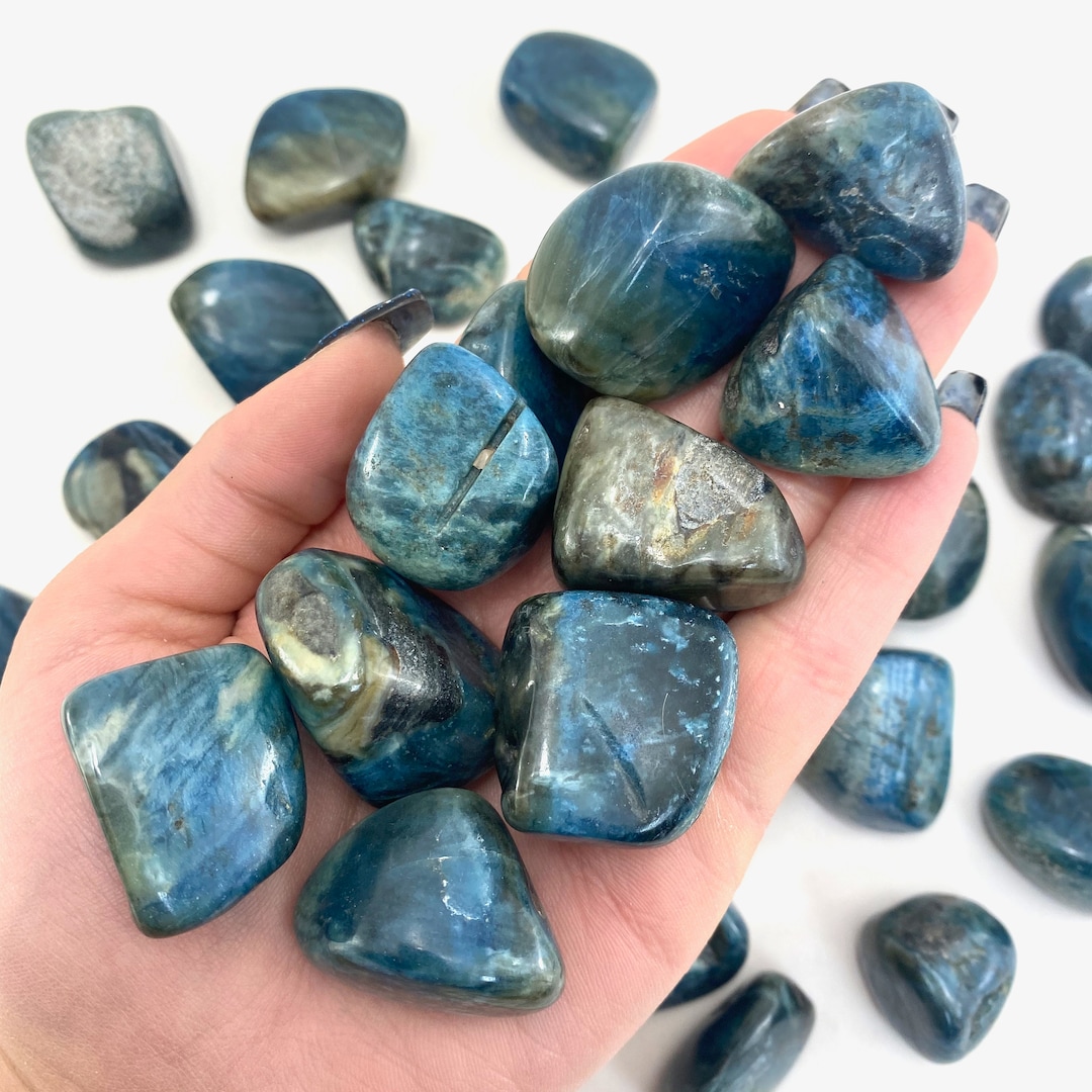 QUALITY Dianite Tumbled Stone, RARE Blue Jade Tumble, Dianite Tumble ...