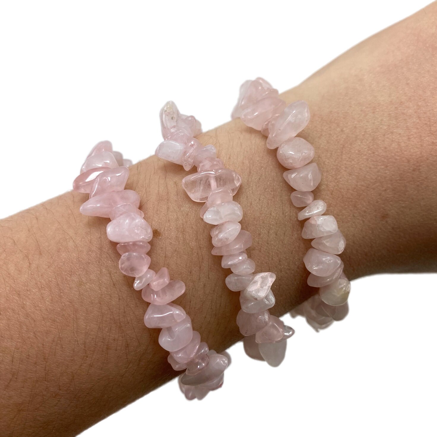 Rose Quartz Gemstone Bracelet Rose Quartz Bracelet Rose | Etsy