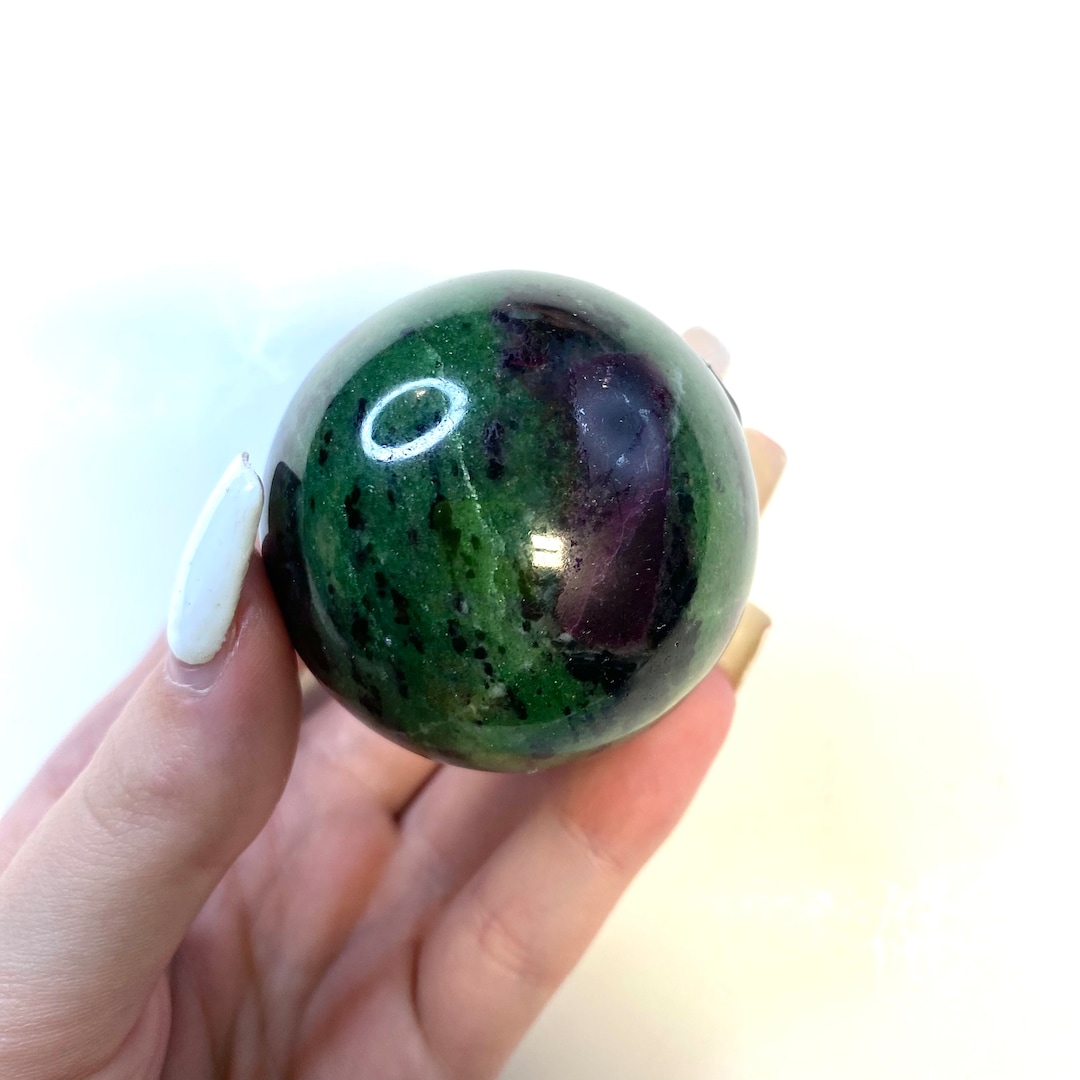 Ruby Zoisite Sphere, Polished Ruby Zoisite, Ruby Zoisite Specimen, 001 ...
