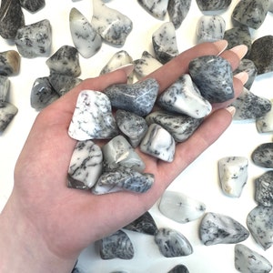 Tumbled Agate With Dendrite, Tumbled Dendritic Agate, Dendrite From ...