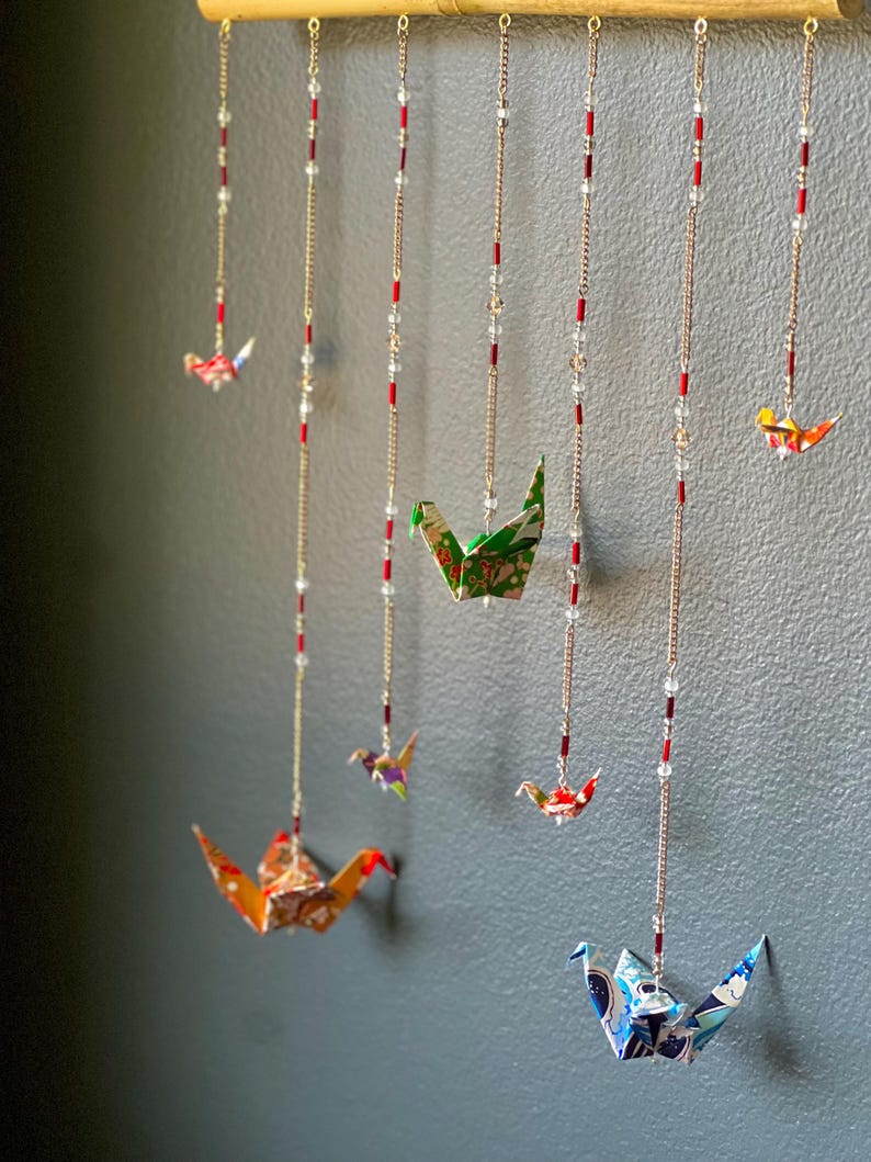 Origami Crane Decorative Hanger - Etsy