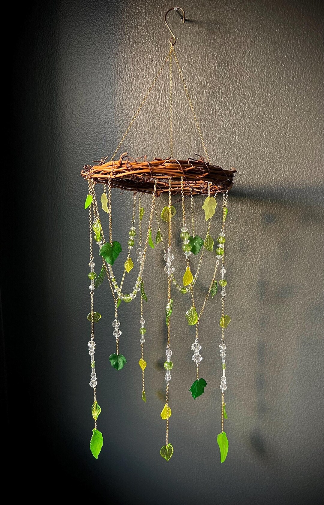 Cottage Core Leaf Sun Catcher Round - Etsy Canada
