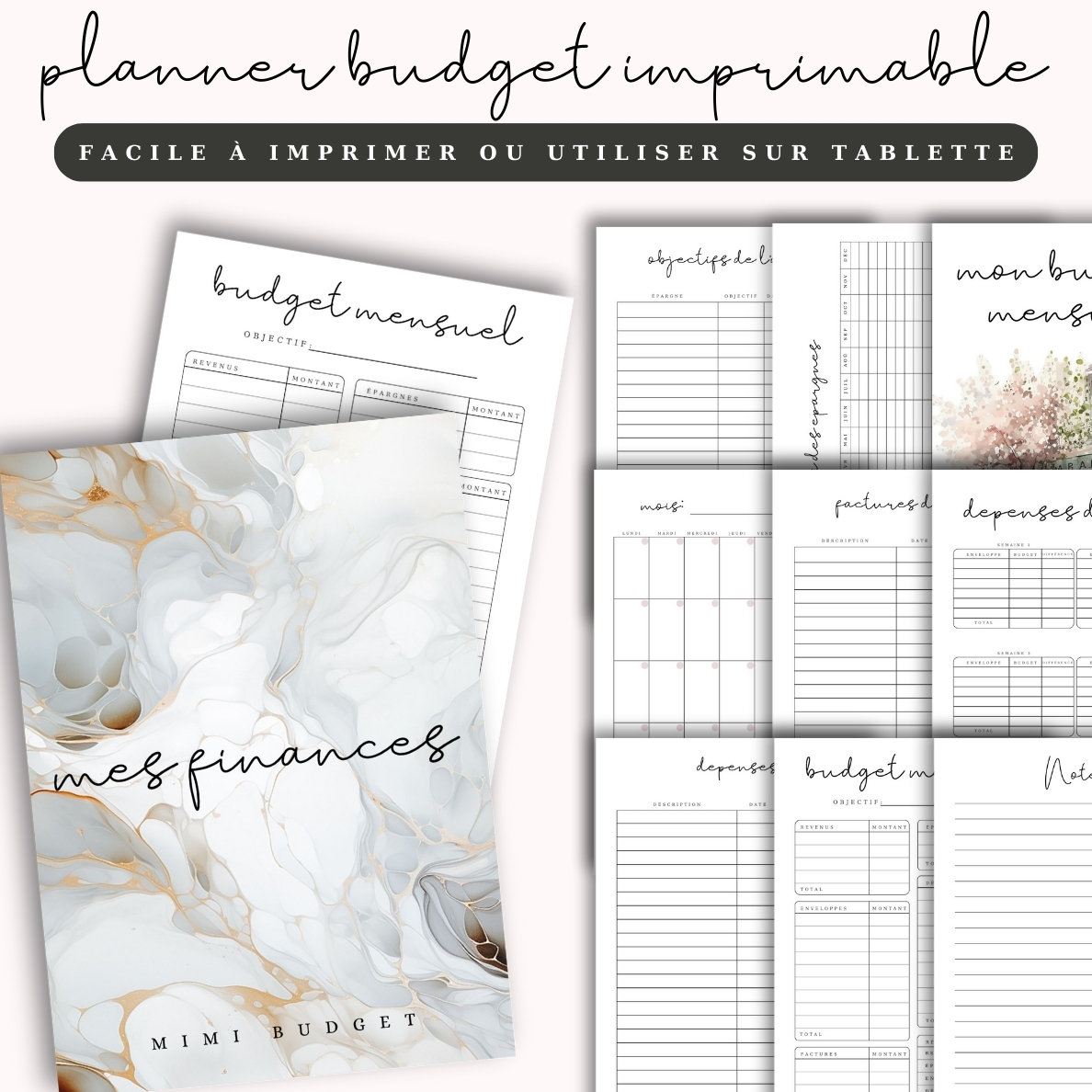 Budget planner A4 et A5 Méthode enveloppe dans classeur budget PDF ...