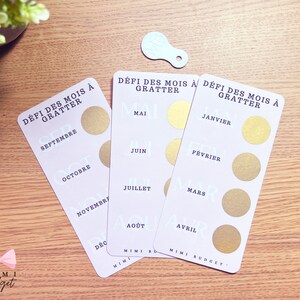 Défi des mois à gratter Défis Budget Méthode enveloppe budgétaire ...