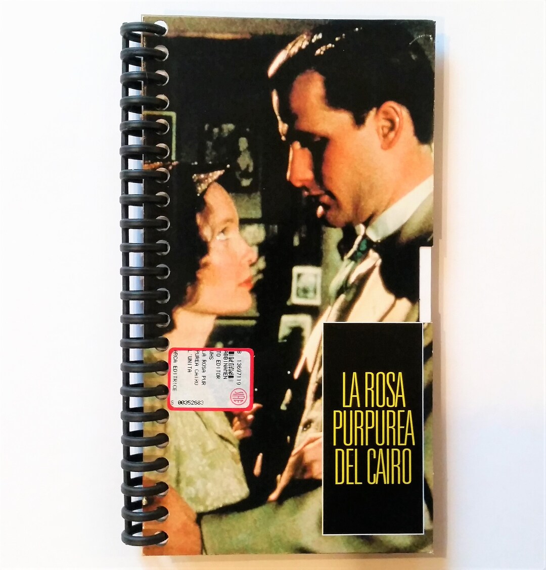The Purple Rose of Cairo VHS Box Handmade Spiral Notebook La Rosa ...