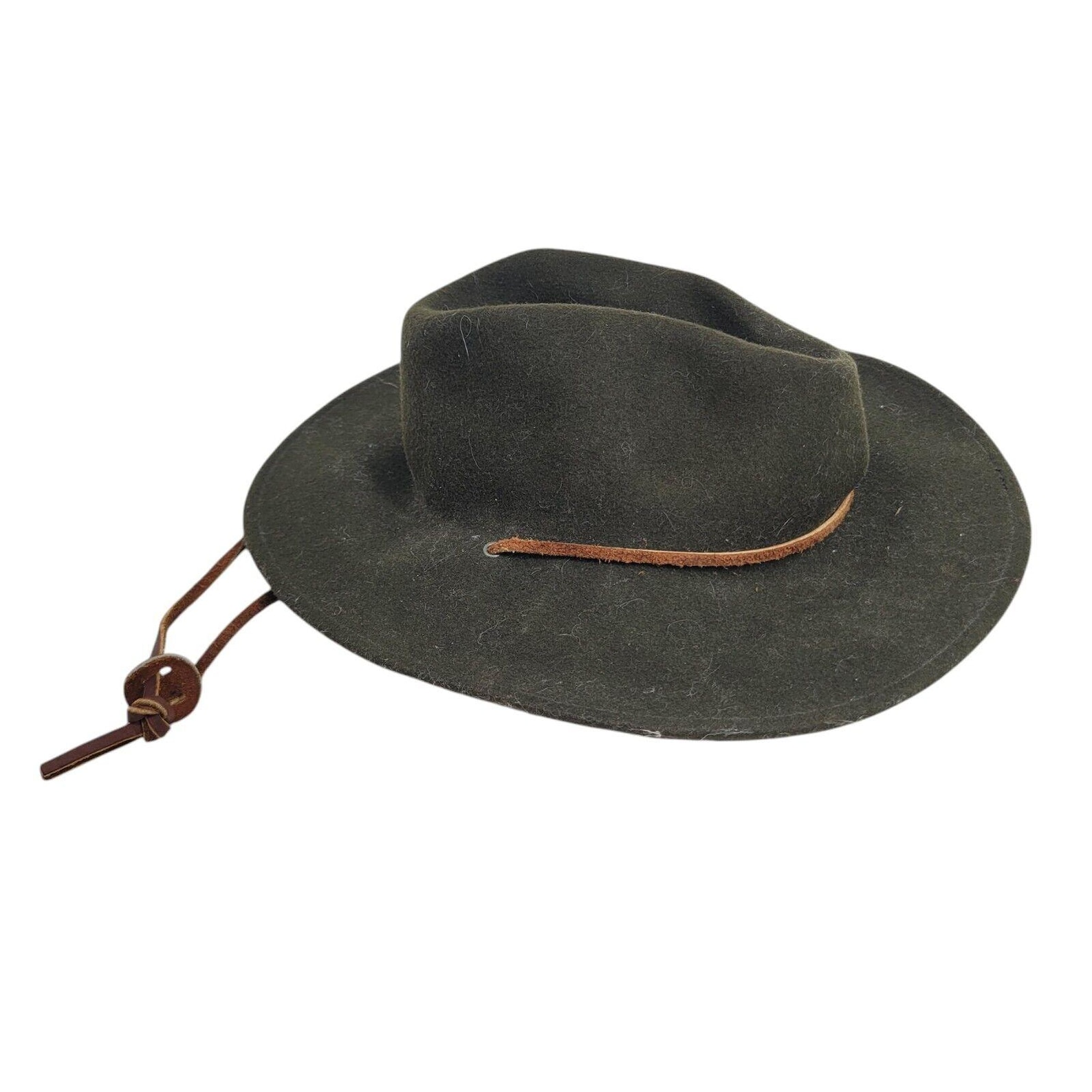 Vintage Official Boy Scouts of America Felt Hat Small 100% Wool Green ...