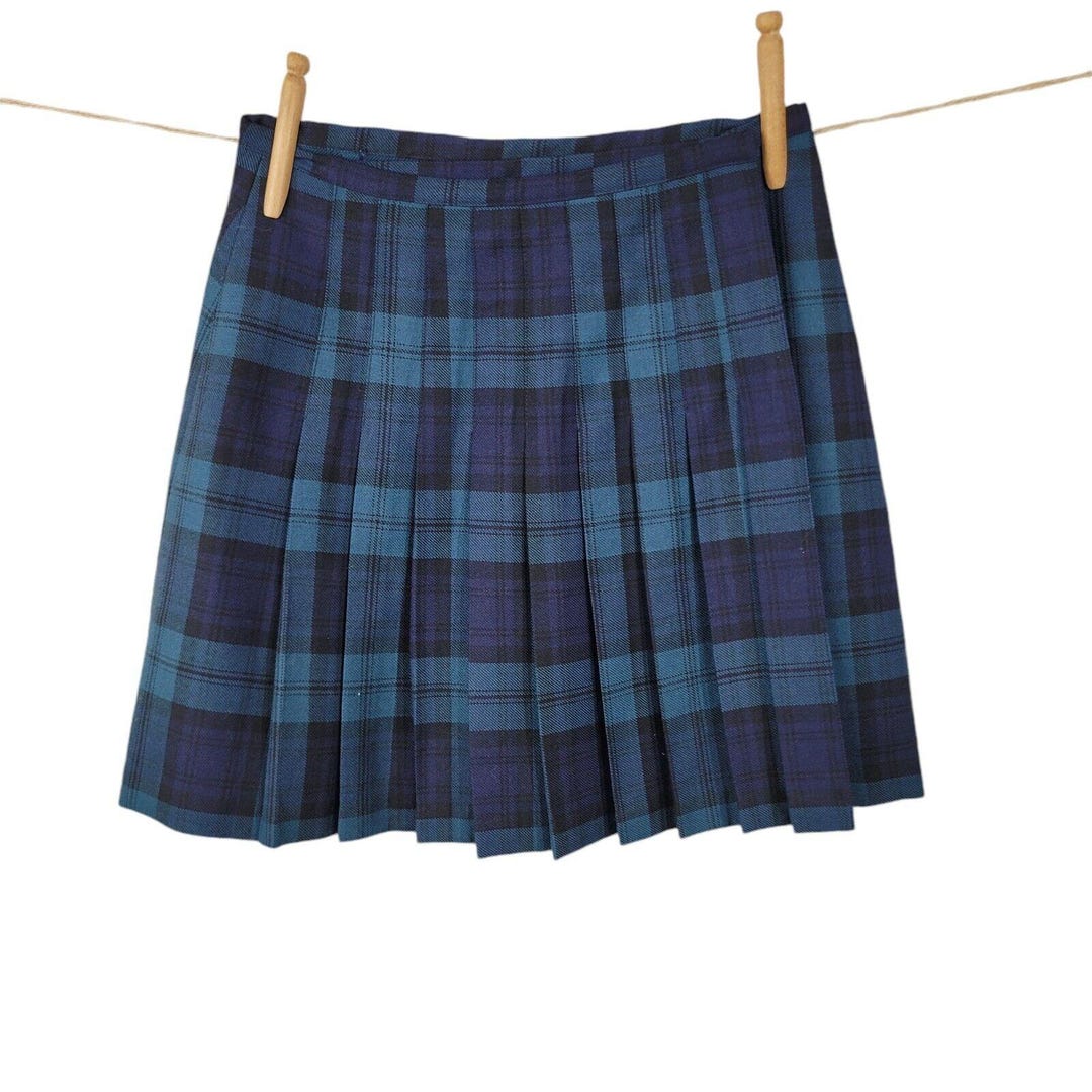 Vintage Limited School Girl Plaid Kilt Mini Skirt Sz 4 26