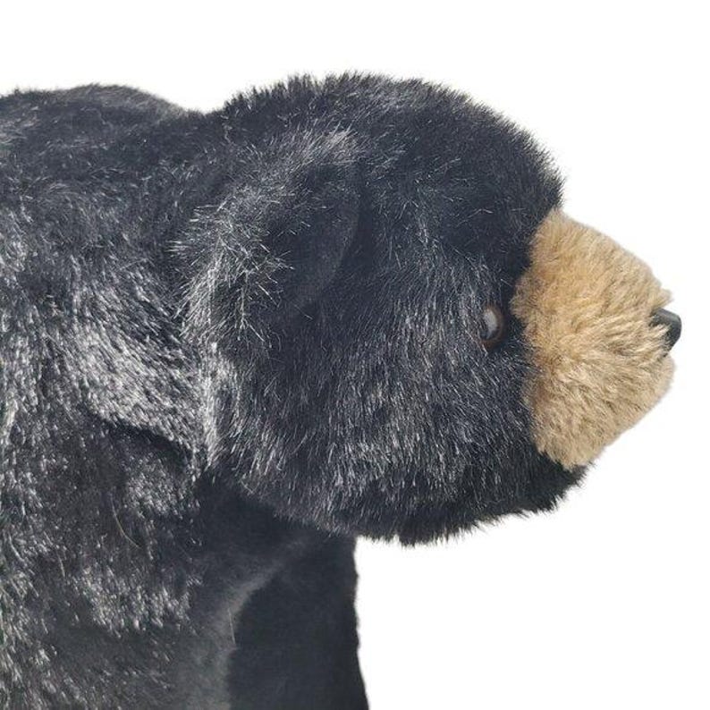 Vintage Black Bear Footstool Bench Ditz Design the Hen House Cabin ...