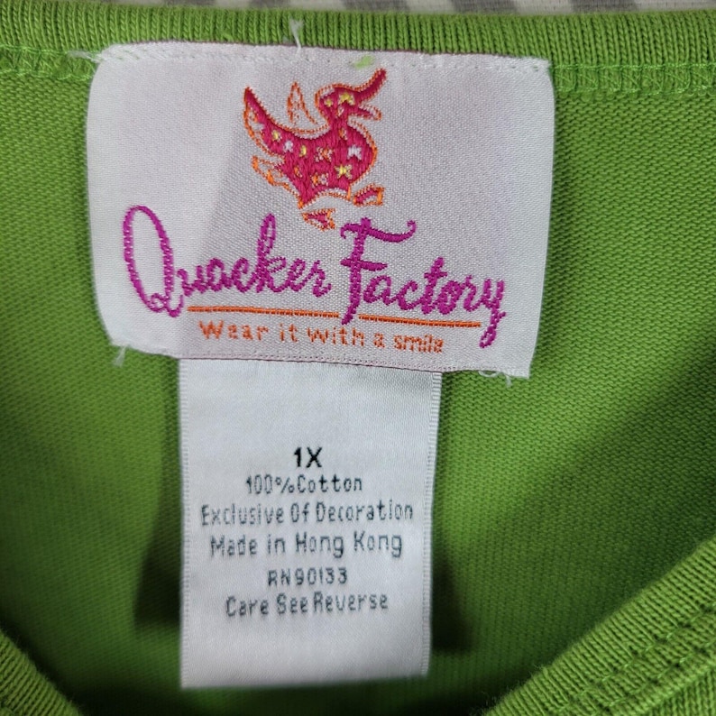 Vintage Quacker Factory Witch Halloween Top Plus Sz 1X Black Cat ...