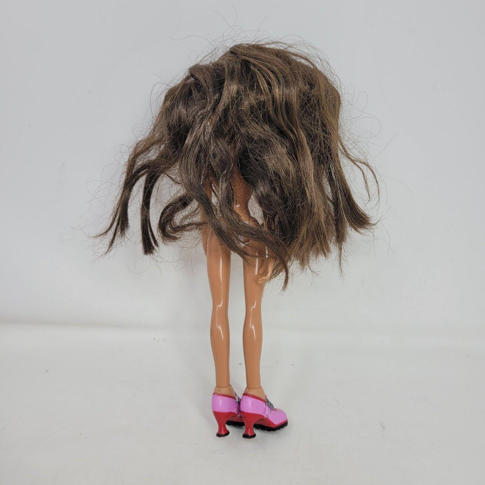 Bratz Doll Brown Eyes Dark Brown Hair Beauty Mark Mole High Heel Shoes ...