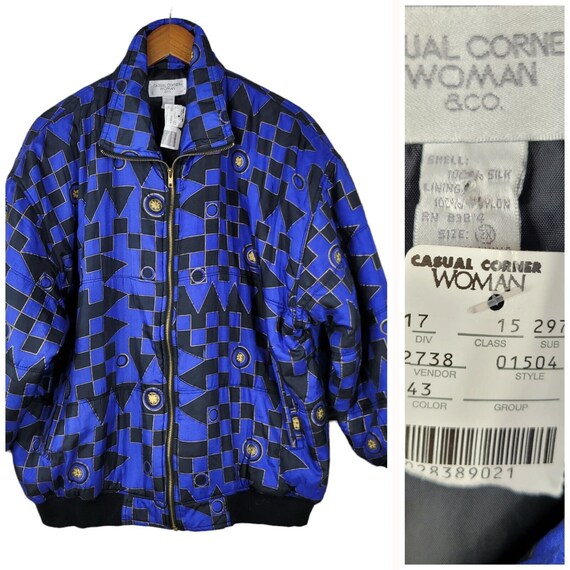 NEW Vintage Silk Satin Bomber Jacket Plus Size 2X 18/… - Gem