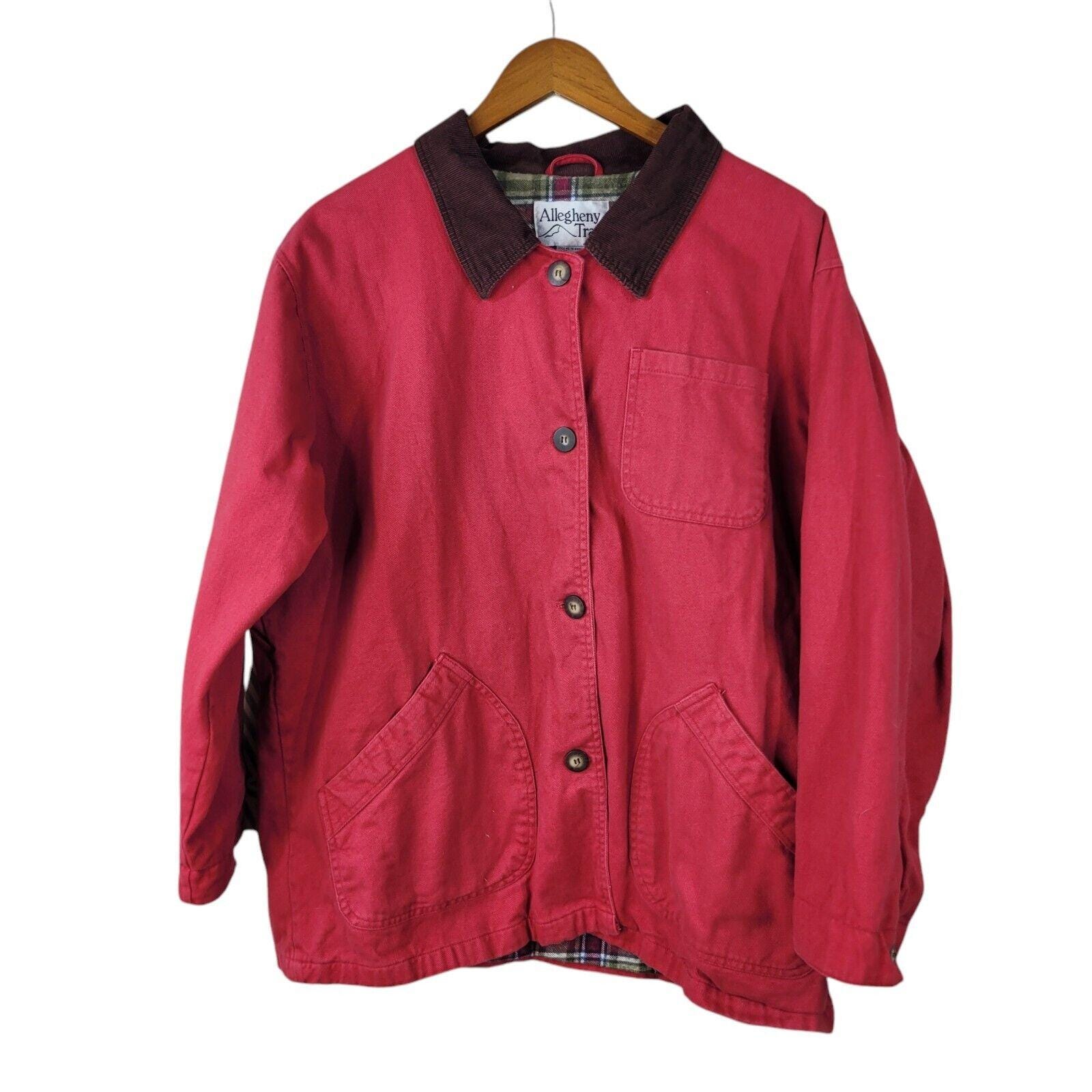 Vintage Canvas Barn Jacket Chore Coat XL Shacket Rancher Plaid Blanket ...