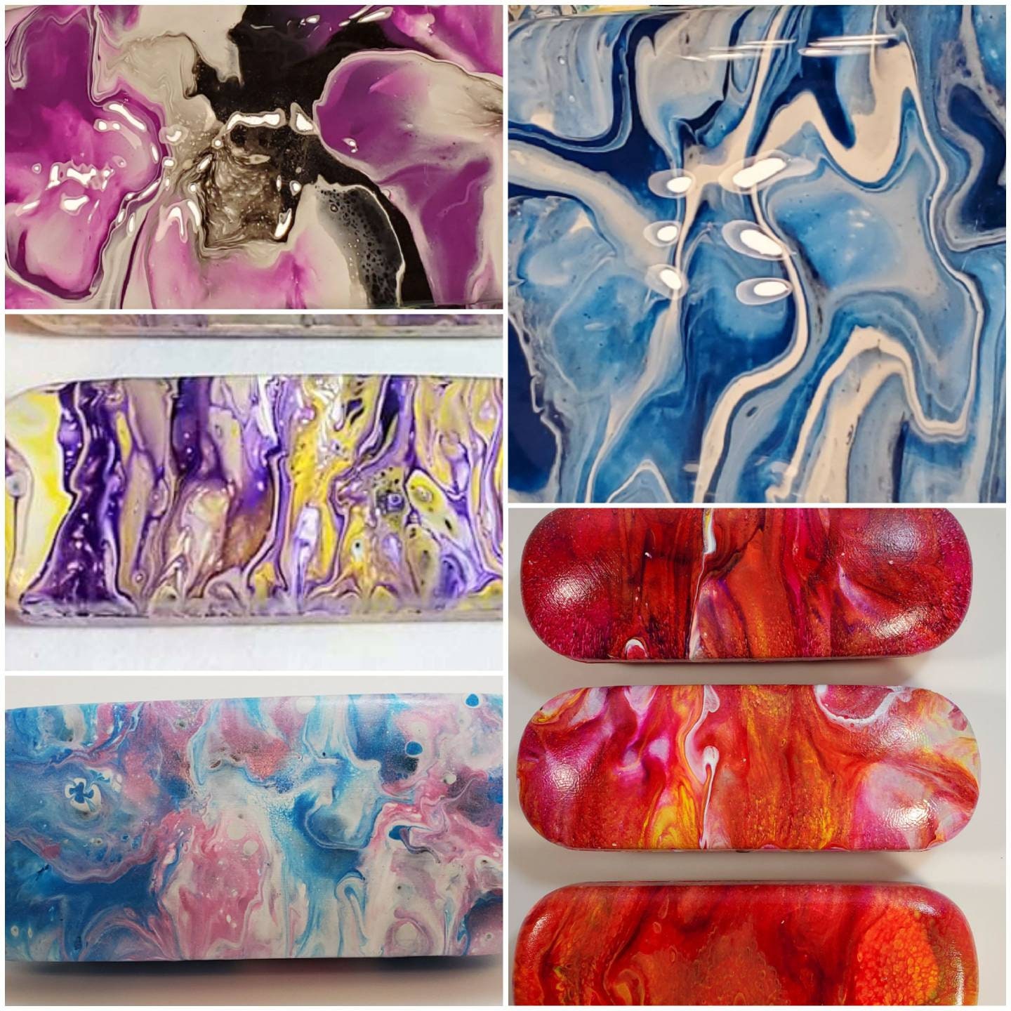 Custom Hard Eye Glass Case Abstract Painted Glasses Case - Etsy