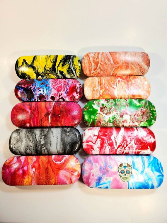 Custom Hard Eye Glass Case Abstract Painted Glasses Case - Etsy