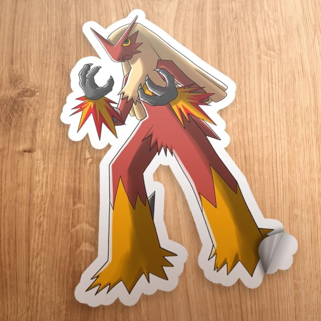Blaziken Fire/fighting Type Pokémon Video Game 3” Glossy Vinyl Sticker ...