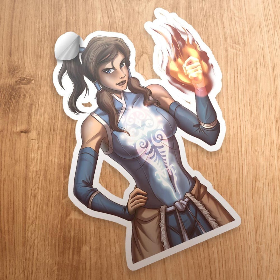 Legend of Korra Avatar State Fire Bending Ravaa Spirit 3 Die-cut Glossy ...