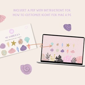 Creative Desktop Wallpaper Organizer, Seashell Icons for Mac + Windows ...