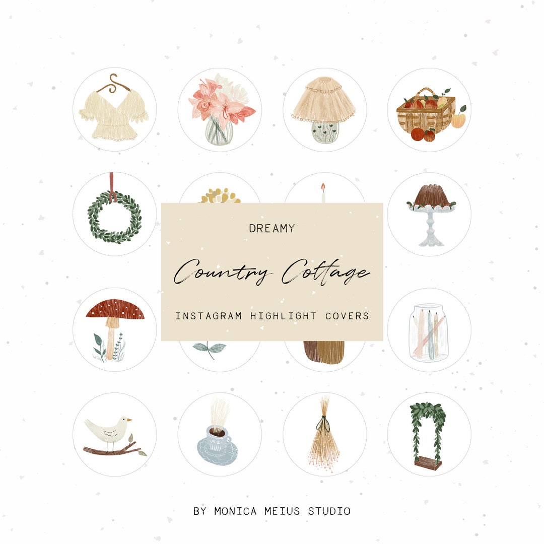 Instagram Story Highlight Icons - Country Cottage, Vintage Farm Antique ...