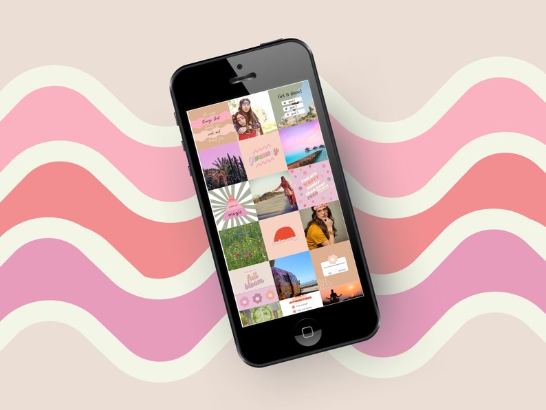 Funky Instagram Post Templates Instagram Templates Canva - Etsy