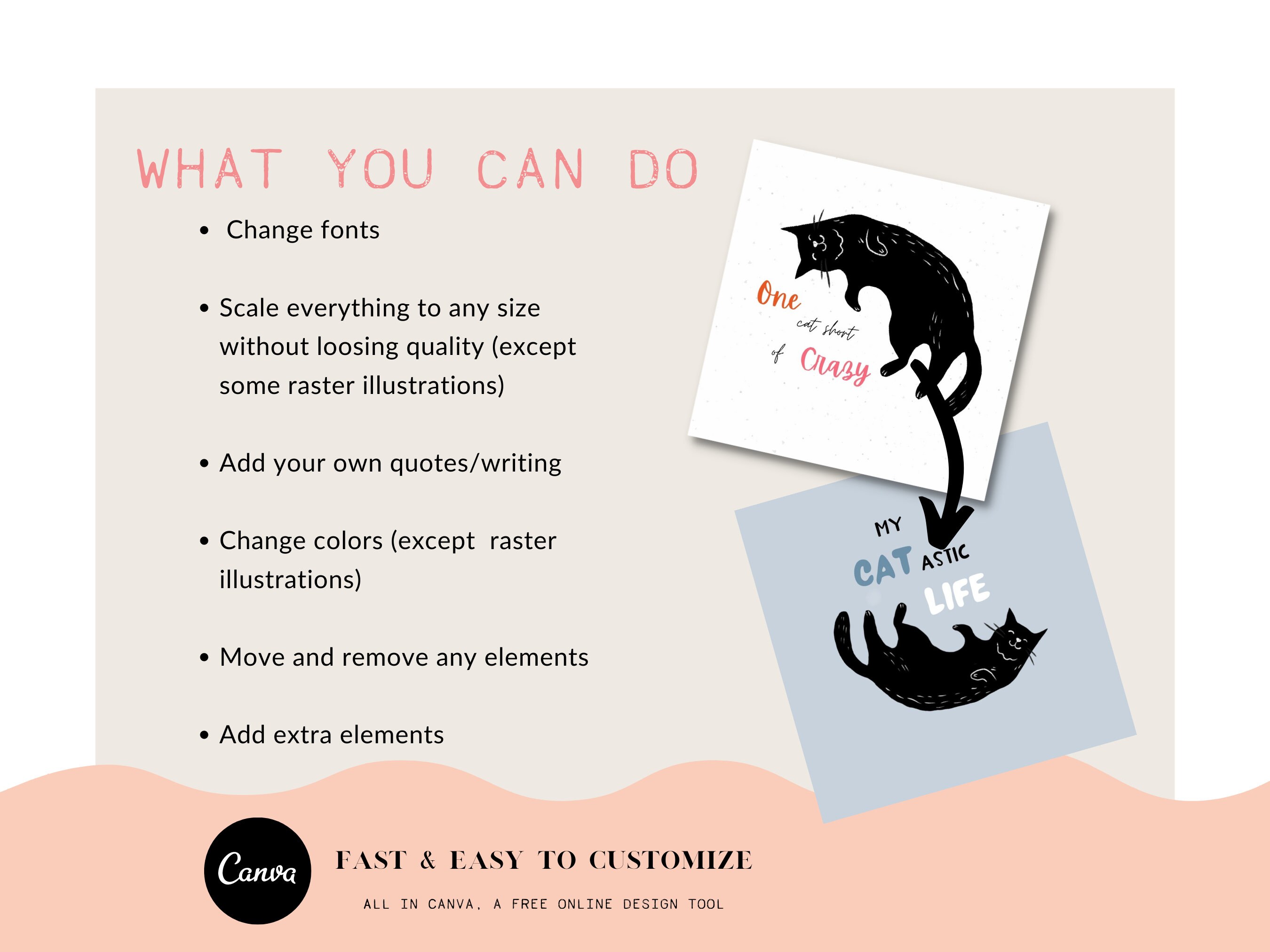 Cat Instagram Post Templates Canva Templates Templates for Instagram ...