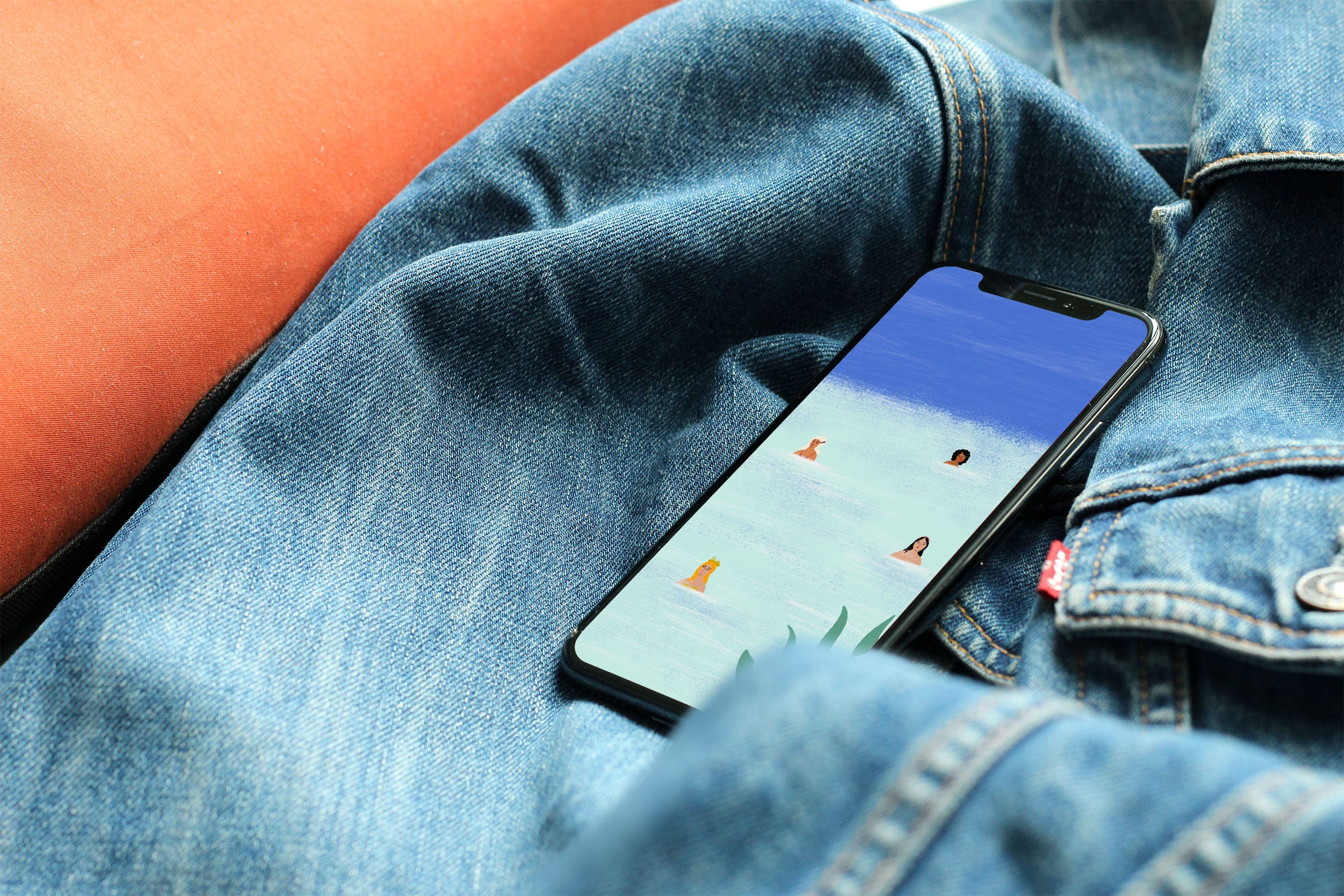 Colorful iPhone Lock Screen Wallpaper Pack, Seasons Illustration ...