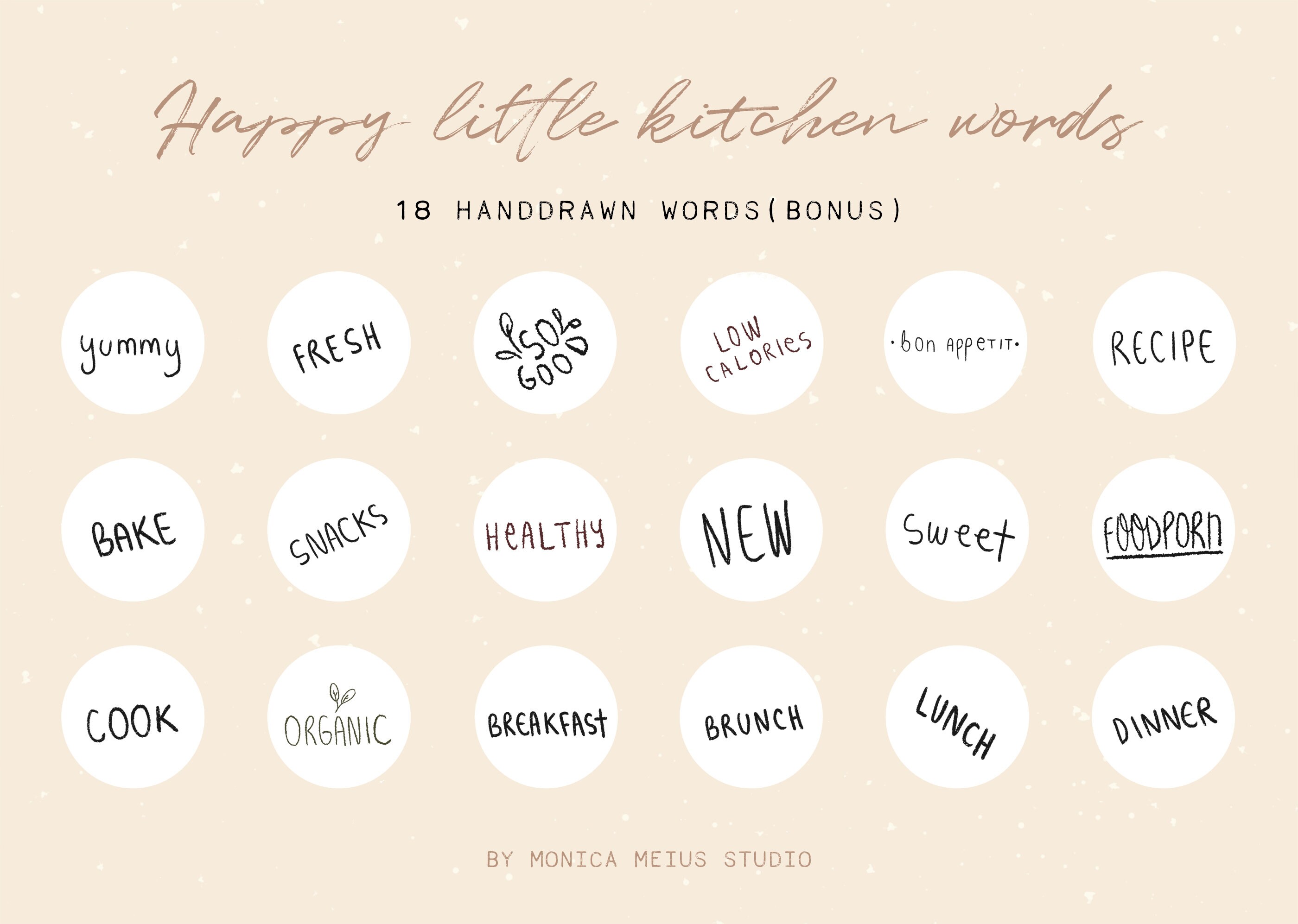 Instagram Story Highlight Icons Bundle - Kitchen Baking Cooking Covers ...