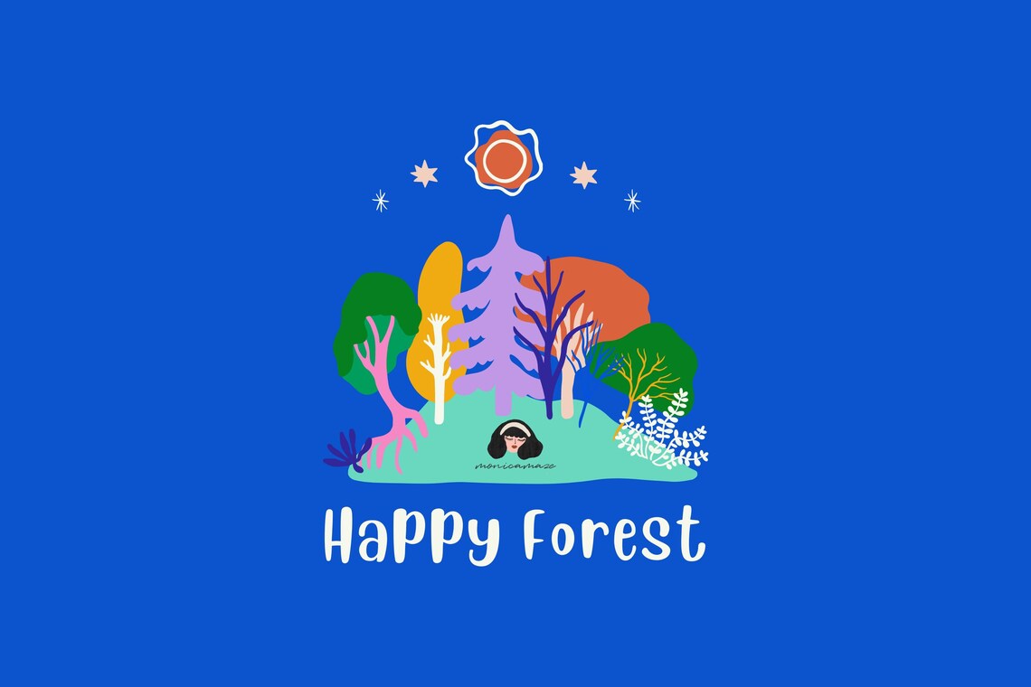 Forest Clipart Botanical Flowers Plants & Trees Clip Art Vector Tree ...