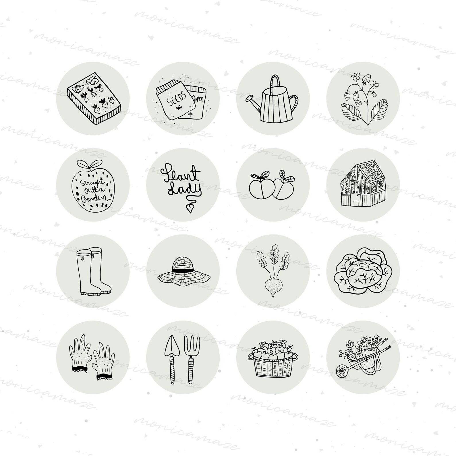 Gardening Instagram Story Highlight Icons- Gardener Highlight Covers ...