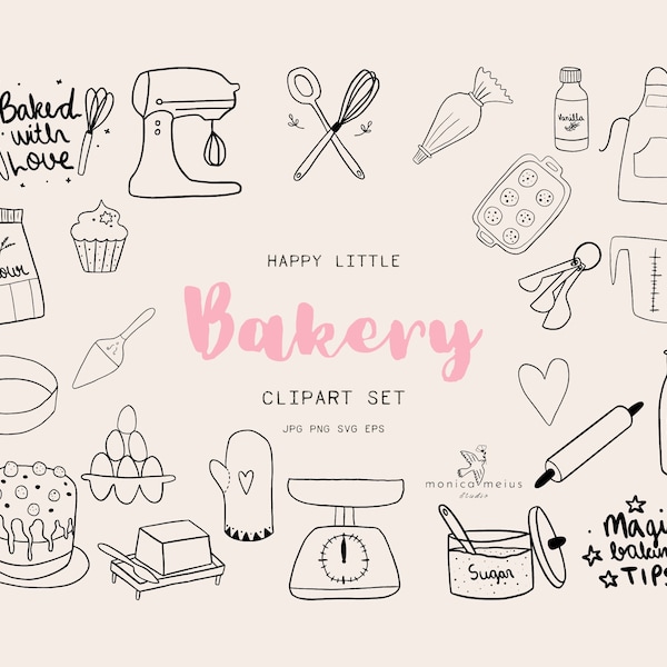 Baking Clip Art - Etsy