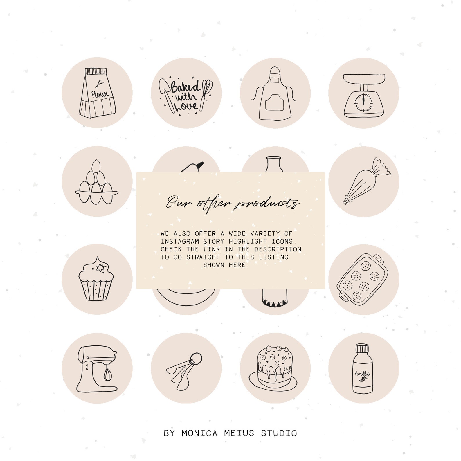 Bakery Instagram Posts Baking Quotes, Hand Drawn Baking Illustrations ...