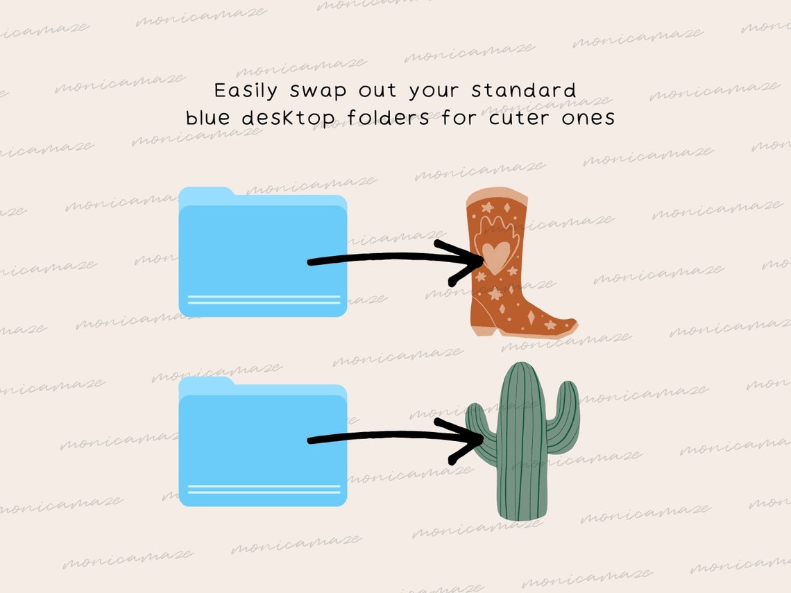 Desert Desktop Theme Creative Desktop Organizer Set - Etsy