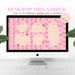 Desktop Wallpaper Organizer | Pink Retro Floral Entrepreneurs Students ...
