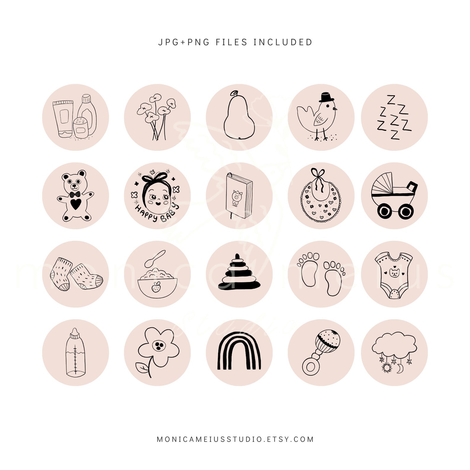 Baby Instagram Story Highlight Icons - Kids Store Highlight Covers ...